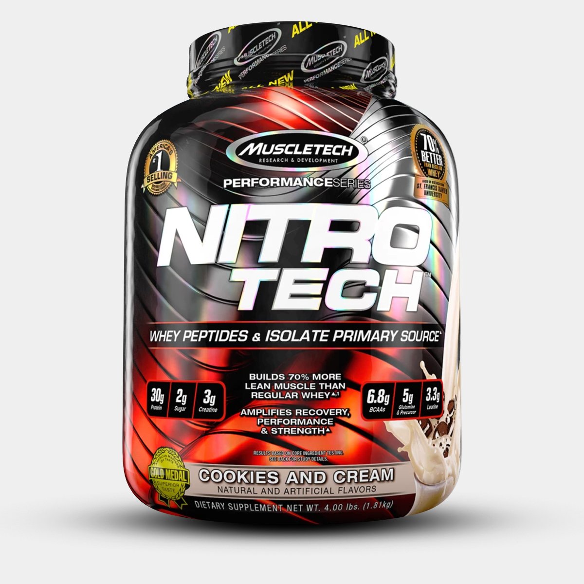 Nitro Tech Performance Series 1,8kg - USA - Mes Proteines Maroc